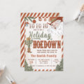 Western Cowboy Santa Christmas Hoedown Party Invitation | Zazzle