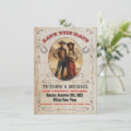 Western Cowboy Save the Date Invitation | Zazzle