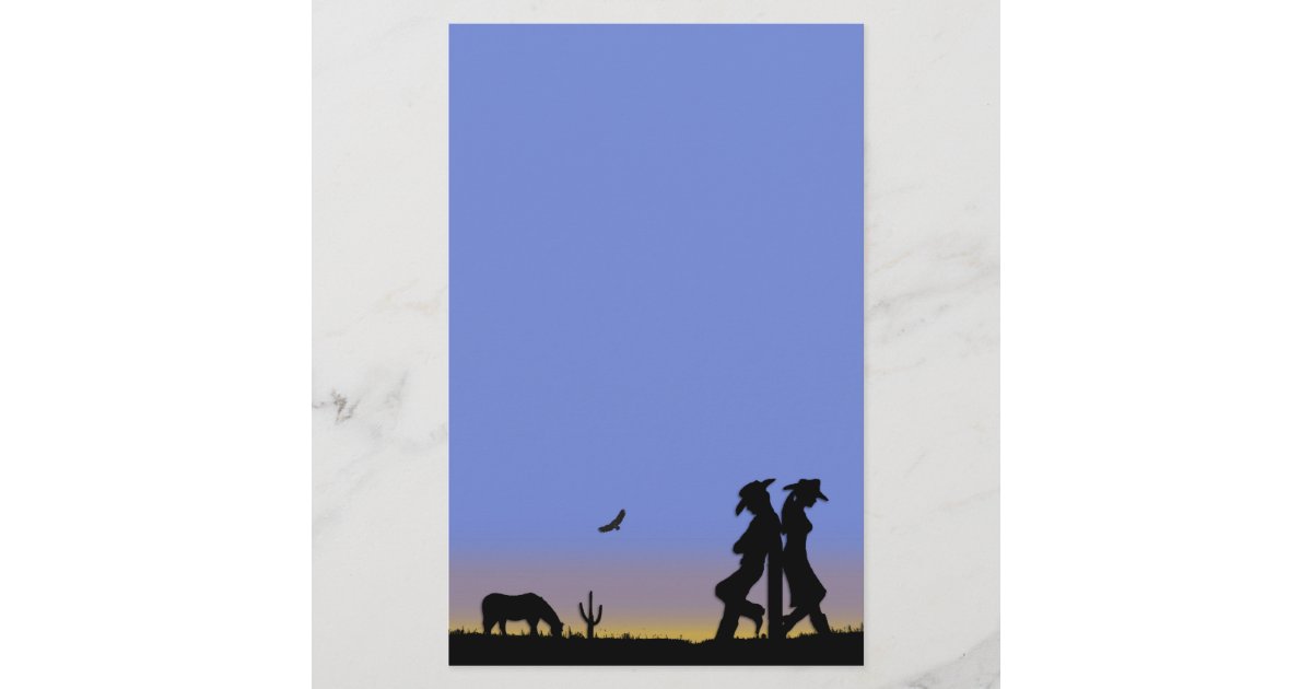 Western Cowboy Stationery | Zazzle