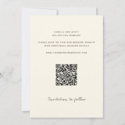 Western Cowboy Wedding Save the Date QR Code Invitation | Zazzle