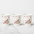 Western Desert Boots Rodeo Birthday Paper Cups | Zazzle