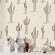 Western Desert Landscape Cactus Sketchy Style Wallpaper | Zazzle