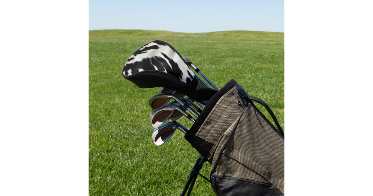 Western Farm Cowhide Golf Head Cover | Zazzle