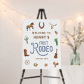 Western First Birthday Rodeo Welcome Sign | Zazzle