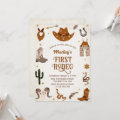 Western First Rodeo Wild West Cowboy Birthday Invitation | Zazzle