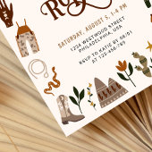 Western First Rodeo Wild West Cowboy Birthday Invitation | Zazzle