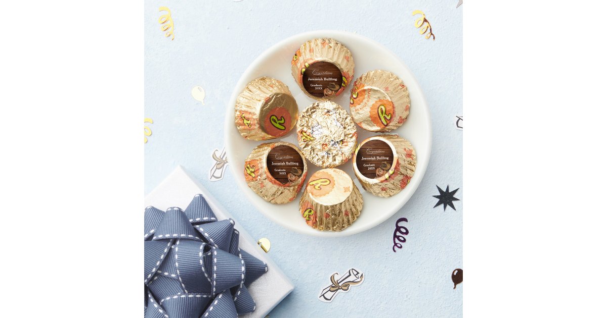 Western Hat and Lasso Graduation party Reese's Peanut Butter Cups | Zazzle