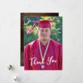 Western Hat and Lasso Graduation Thank You card | Zazzle