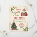 Western Holiday Hoedown Invite, Cowboy Santa Save The Date | Zazzle