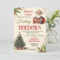 Western Holiday Hoedown Invite, Cowboy Santa, Xmas Invitation | Zazzle