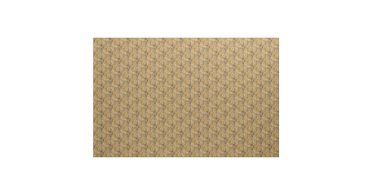 Western Horse/Cow Bale Of Hay Print Fabric | Zazzle