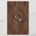 Western I Spy Country Wedding Reception Game Card Flyer | Zazzle