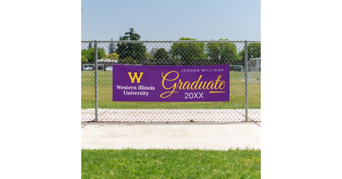 Western Illinois University | Graduation Banner | Zazzle