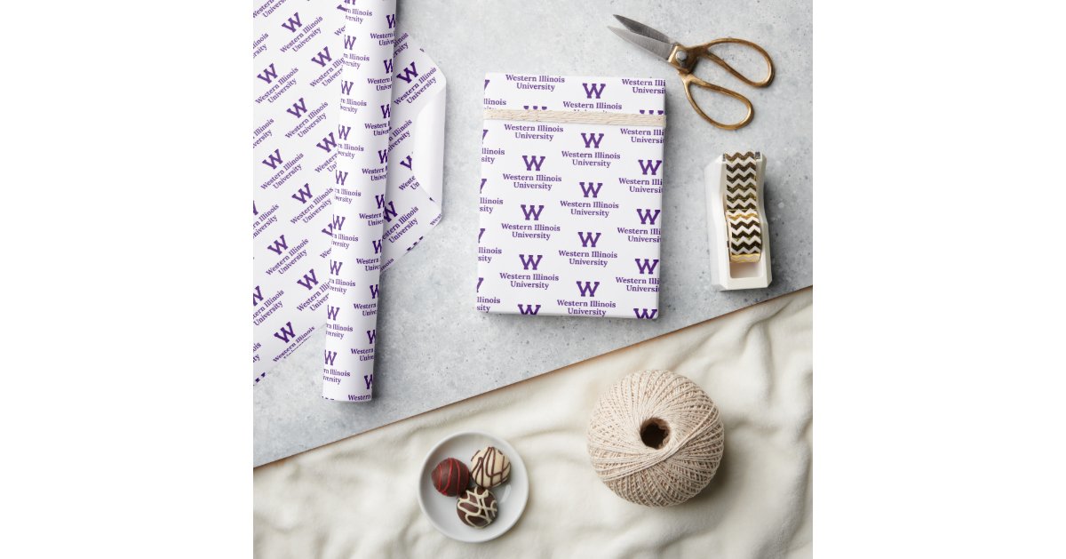 Western Illinois University Wordmark Wrapping Paper | Zazzle
