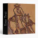 Western leather horseback Riding Rodeo Cowboy Binder | Zazzle