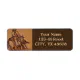 Western leather horseback Riding Rodeo Cowboy Label | Zazzle
