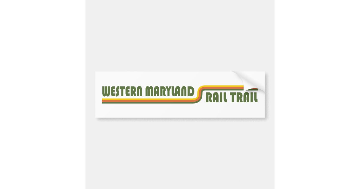 Western Maryland Rail Trail Bumper Sticker | Zazzle