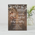 Western Night Out Country Cowboy Birthday Invitation | Zazzle