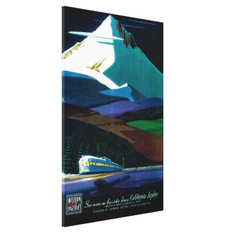 Western Pacific California Zephyr Vintage Poster Canvas Print | Zazzle