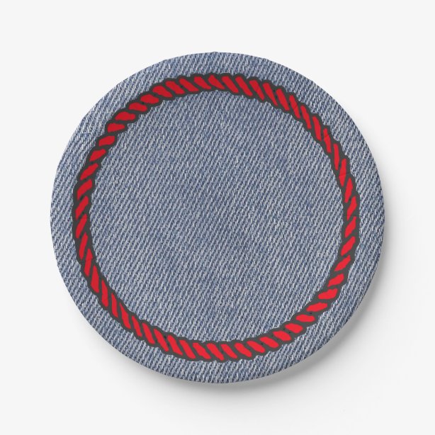 Denim Plates | Zazzle