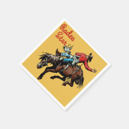 Western Party Rodeo Events Napkins | Zazzle