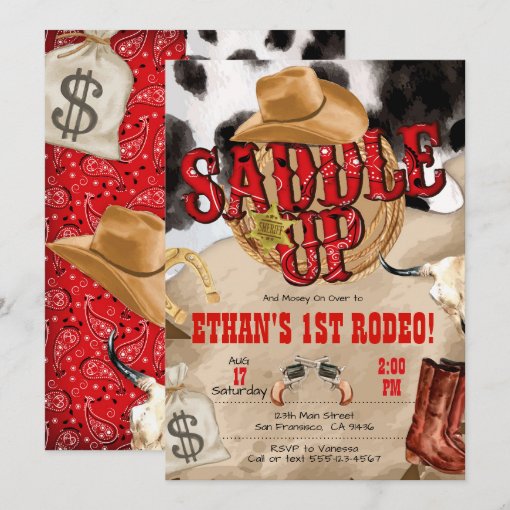 Western Party, Western Invitation for Cowboy Party | Zazzle