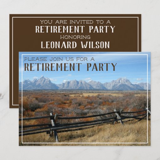 Western Ranch Retirement Party Invitation | Zazzle