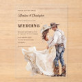 Western Ranch Wedding Invitation | Zazzle
