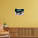 Western Rodeo Black Bull Country Cowboy Rustic Poster | Zazzle