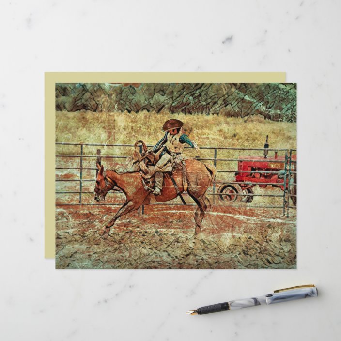 Western Rodeo Country Horse Riding Texture | Zazzle