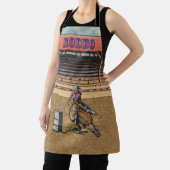 Western Rodeo Cowboy Cowgirl Barrel Racing Apron | Zazzle