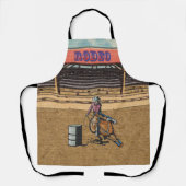 Western Rodeo Cowboy Cowgirl Barrel Racing Apron | Zazzle