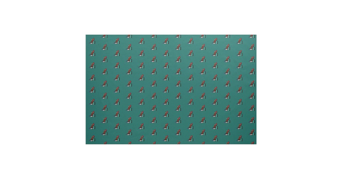 Western Rodeo Cowgirl Barrel Racing Fabric | Zazzle