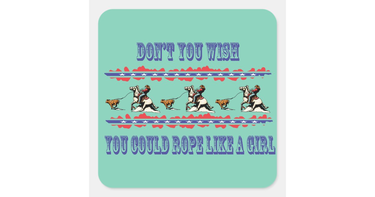 Western Rodeo Stickers Calf Roping | Zazzle