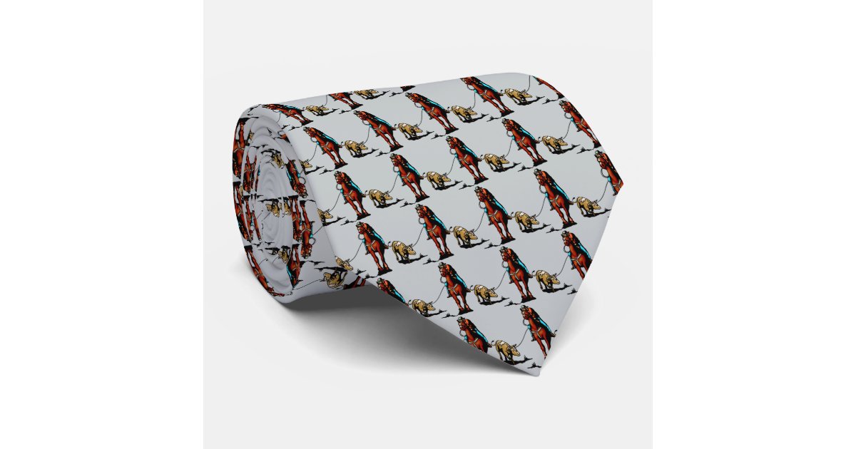 Western Rodeo Team Roping Mens Necktie | Zazzle