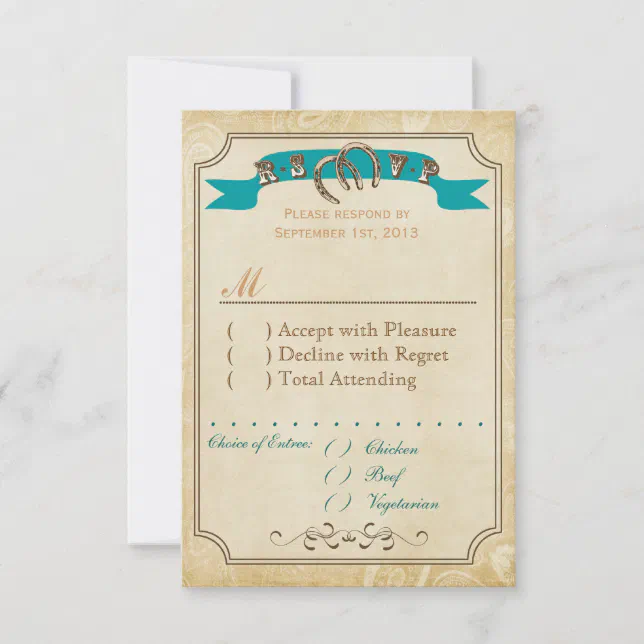Western RSVP Cards | Zazzle
