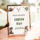 Western Rustic Cowboy Birthday Party Table Sign | Zazzle