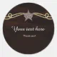 Western Star Country Wooden Party Favor Sticker | Zazzle