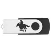 Western-style Galloping Horse and Cowboy Flash Drive | Zazzle