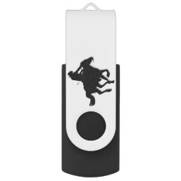Western-style Galloping Horse and Cowboy Flash Drive | Zazzle