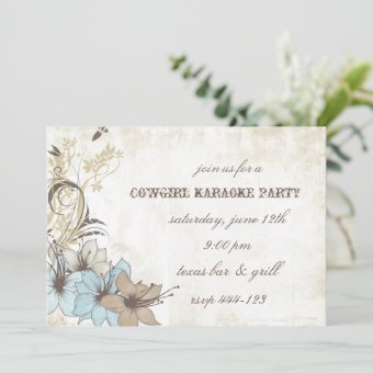 Western style party invitation | Zazzle