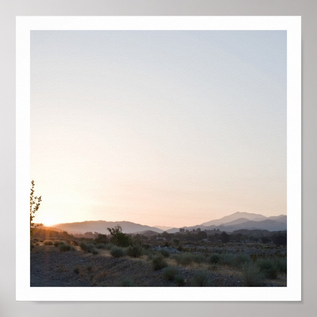 Western Sunrise Poster | Zazzle
