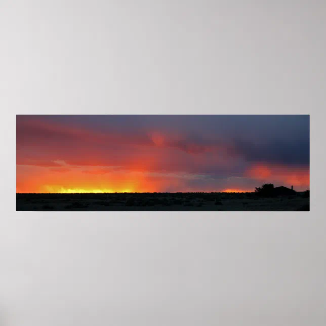 Western Sunset Poster | Zazzle