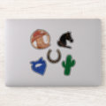 Western Theme Party Cowboy Cowgirl Rodeo Wild West Sticker | Zazzle
