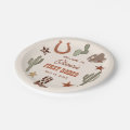 Western Themed First Rodeo Birthday Paper Plates | Zazzle