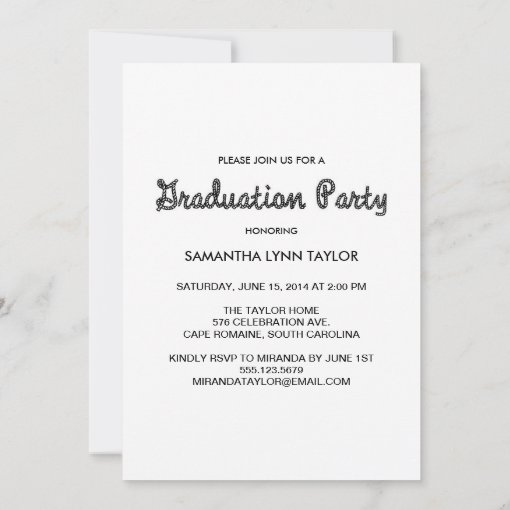 Western Themed Graduation Party Invitation | Zazzle