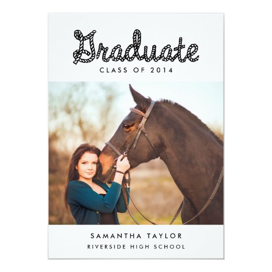 Western Themed Graduation Party Invitation | Zazzle.com