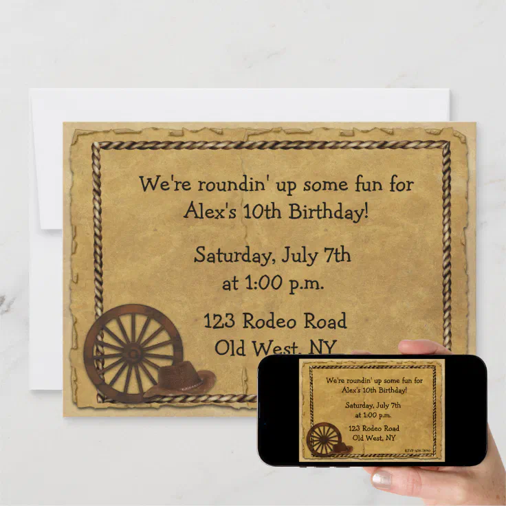 Western Themed Invitation | Zazzle