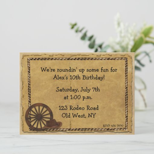 Western Themed Invitation | Zazzle