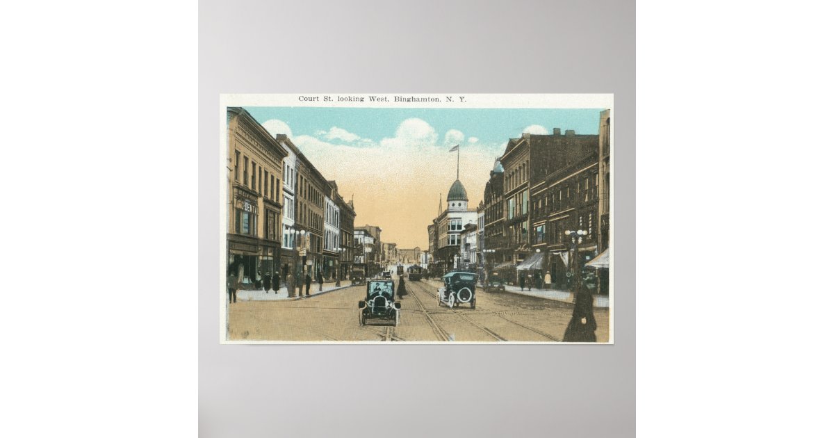 Western View of Court Street Poster | Zazzle